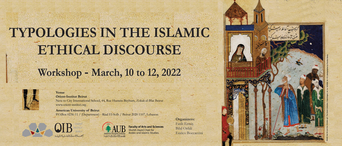 Call for Papers Typologies in the Islamic Ethical Discourse - Ijtihad ...